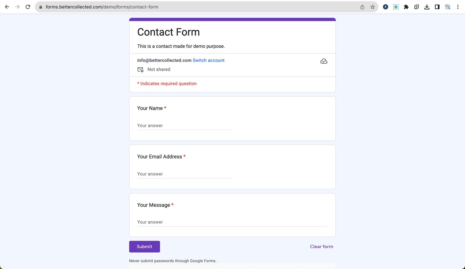 How to Create a Custom URL for Google Forms?