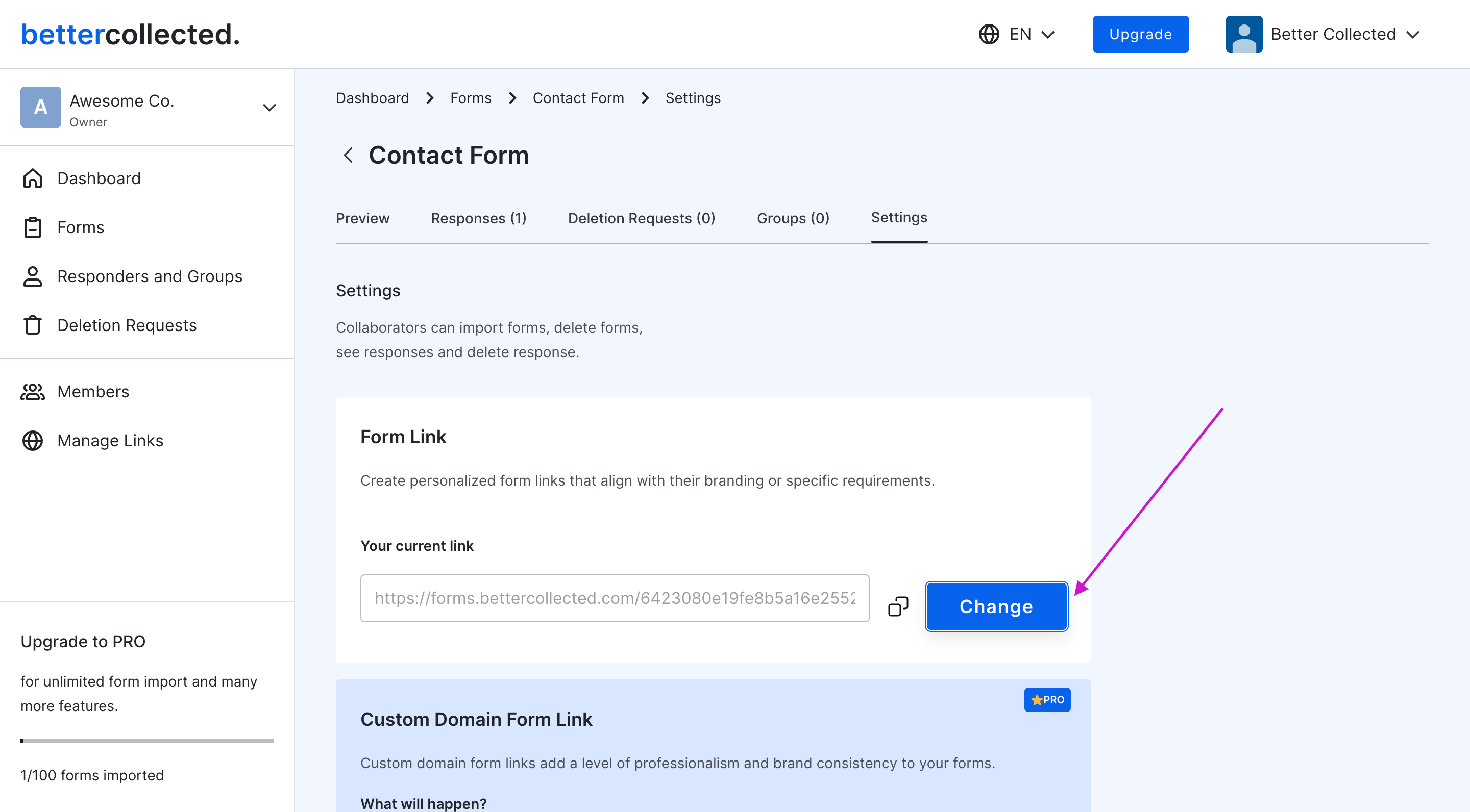 Custom URL for your Google Forms for Free